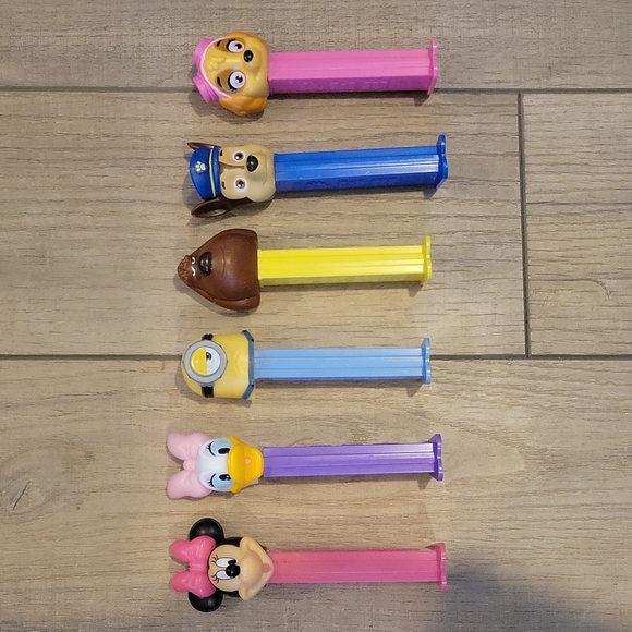 PEZ | Toys | Lot Of 6 Character Pez Disney Paw Patrol Minions Secret ...